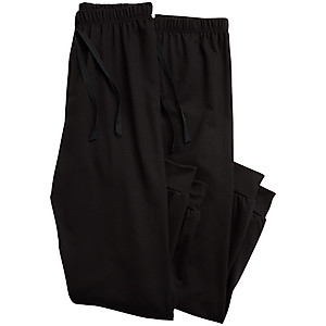 Sweet Hearts Girls' Fleece Sweatpants - 2 Pack Super Soft Athletic Performance Jogger Pants: Made in USA (7-16), Size 10-12, Black/Black