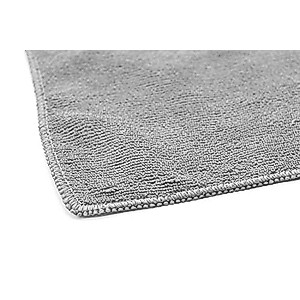 The Rag Company - Car Wash Towel - Professional Microfiber Auto Detailing and Drying Towels, Lint-Free, Streak-Free, Great for General Cleaning, 320gsm, 16in x 27in, Red + Grey + Black (6-Pack)
