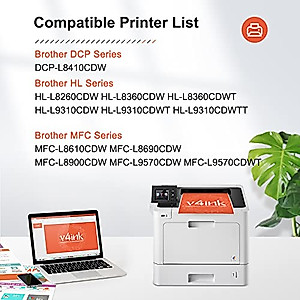 v4ink Compatible TN-433 TN-431 Toner Cartridge Replacement for Brother TN433 TN431 TN433BK to use with Mfc-L8900Cdw Mfc-L8610Cdw Hl-L8260Cdw Hl-L8360Cdw Hl-L8360Cdwt Hl-L9310CDW (Color Set)
