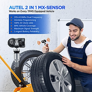 Autel MaxiCOM MK808TS with MX-Sensor, 2023 Updated of MK808BT and TS608, Bi-Directional Control, 28+ Service, All Systems Diagnoses, Activate/Program/Relearn TPMS Sensors, Access AutoAuth for FCA SGW
