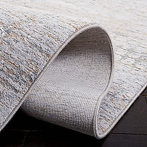 Safavieh Marmara Collection 8'0" x 10'1" Grey/Beige Blue MRM300F Modern Contemporary Area Rug