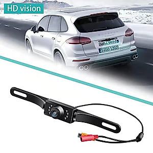 IHEX Auto License Plate Backup Camera Rear View Backup Camera Universal Backing Camera License Plate for Pickup Truck Car SUV 149° Perfect Angle Night Vision Waterproof