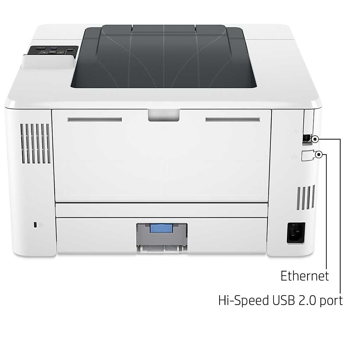 HP Laserjet Pro 4001dw Single-Function Wireless Monochrome Laser Printer - Print only - 2-line Back lit LCD Display, 42 ppm, 1200 x 1200 dpi, Auto 2-Sided Printing, 8.5 x 14, Ethernet