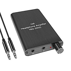 Headphone Amplifier Portable 3.5 mm Audio Amp with Lithium Battery for MP3, MP4, Tablets， Smart Phone, Digital Player, Computer PC