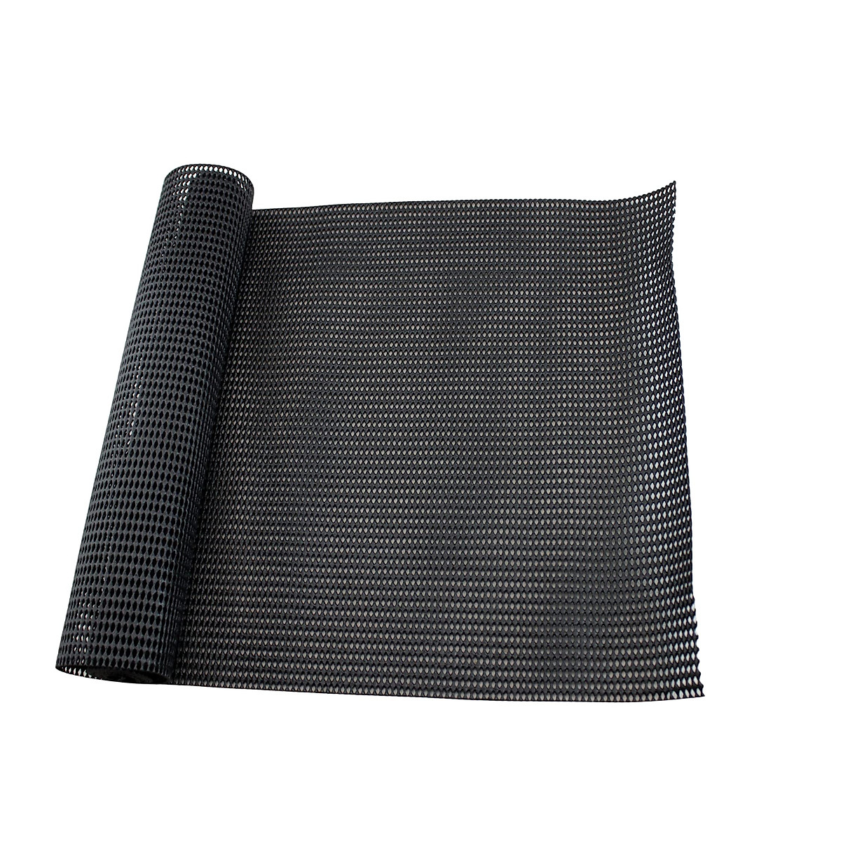 Dependable Industries inc. Essentials Anti-Slip Mat Grip Non Skid - Shelf and Drawer Liner 12" x 36" - Trim to Fit Black