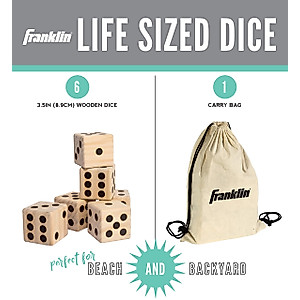 Franklin Sports Giant Wooden Dice