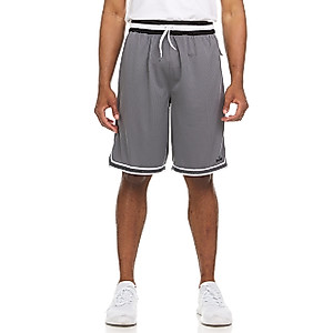 Spalding Mens Future Performance Basketball Short, Concrete, M