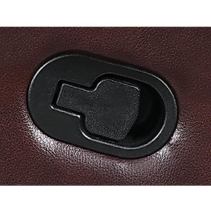 Coaster Furniture Sir Rawlinson Glider Loveseat with Nailhead Studs Dark Brown 650162