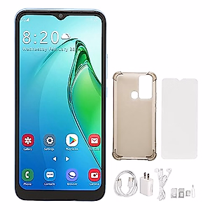 5G Unlocked Smartphone, Unlocked Cell Phone, 6.5 inch Vast Display, 5000mAh Battery, Face Unlocked Smartphone, 160MP Rear+12MP Front Camera, 6GB RAM 128GB ROM Mobile Phone 5G (US Plug)