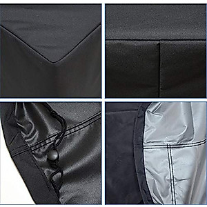 FLR 66x36x27in Patio Table Cover Veranda Rectanguler Black Waterproof Outdoor Dinner Protector Dust-Proof Table Desk Cover Furniture Covers with Storage Bags for Garden Outdoor Indoor Furniture Table