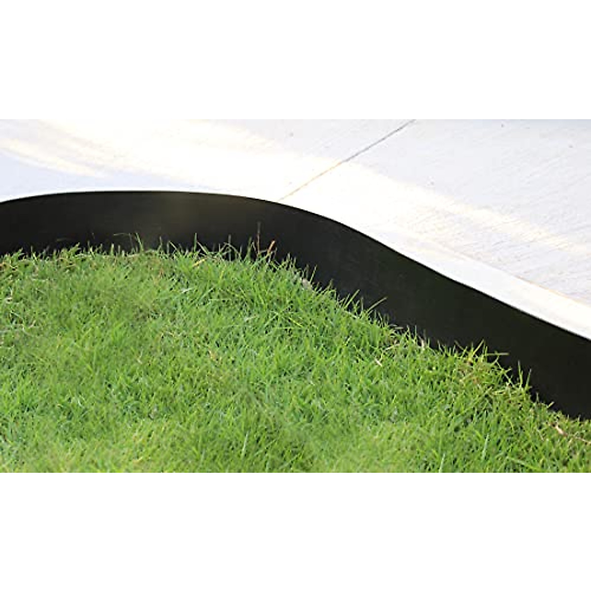 TABOR TOOLS Terrace Board, Landscape Edging Coil, Grass Barrier, Bender Board, Garden Liner, 1/10" = 0.1" Inch Thickness, 5 Inch High. ES33. (Brown, 20 FT)