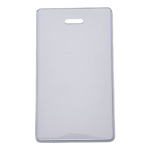 5 Pack - Slim and Sturdy Flexible Backpack & Airline Luggage ID Bag Tags - Business Card Holders - with Secure Plastic Worm Loop Straps by Specialist ID (White)