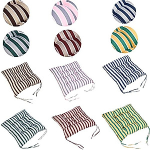Sothread Soft Striped Chair Cushion Indoor/Outdoor Garden Patio Home Kitchen Office Sofa Seat Pad (A)