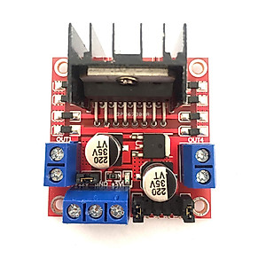 4pcs L298N Controller Board Module Dual H-Bridge 3pcs Dupont Connector Cables for Arduino Smart Car Power UNO MEGA R3 Mega2560 Motor Driver Stepper DC Motor