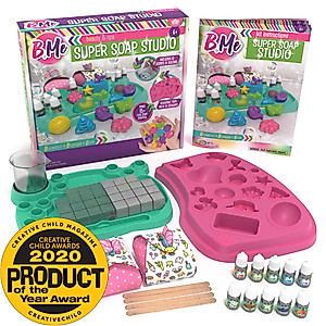 B Me Beginner Soap Making Craft Kits for Kids Girls Ages 6+ | Make 15+ Soap Shapes with 5 Different Scents | Make Your Own Soap Science Kits Toys Gifts