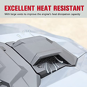 A & UTV PRO Hood Scoop for Polaris RZR PRO XP 2020 2021 2022 2023, RZR PRO R/Turbo R 2022 2023, Air Intake Vent Replacement Accessories, Black, 1PCS
