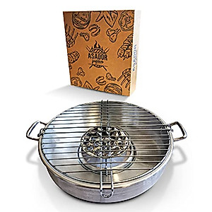 Asador fugitivo mexicano para estufa con disco giratorio - Fugitive mexican stove with grill spinning disc metal.