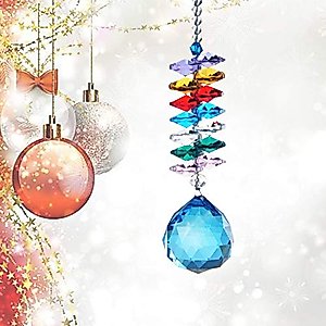 H&D 30mm Crystal Ball Prism Rainbow Collection Hanging Suncatcher for Chandelier Parts Wedding Favors