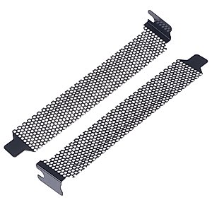 uxcell PCI Slot Covers with Screws for PC Case Airflow and Dustproof Black 15pcs