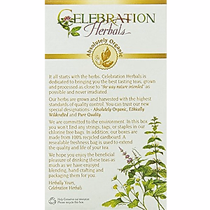 CELEBRATION HERBALS Rosemary Leaf Tea Organic 24 Bag, 0.74 Ounce