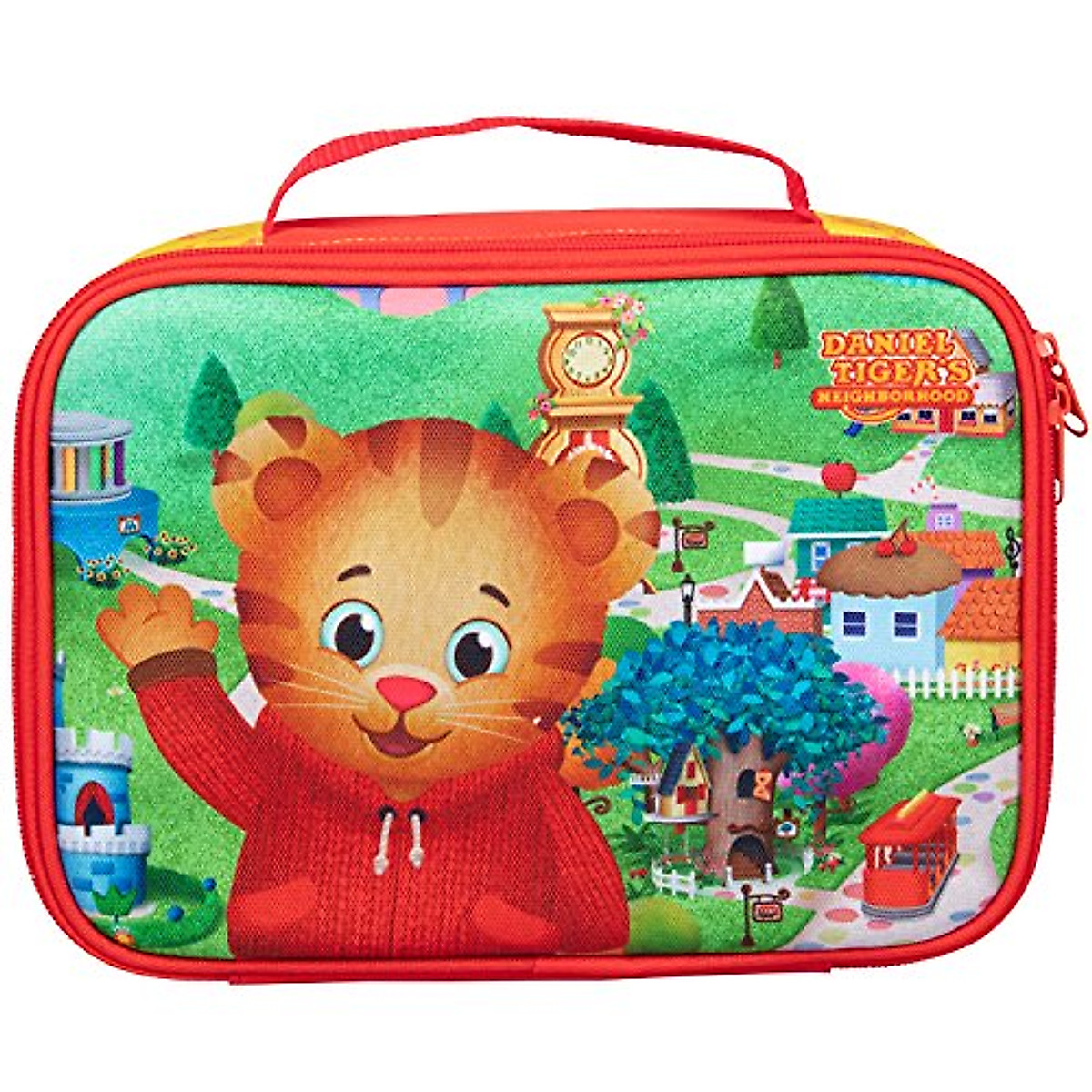Daniel Tiger's Neighborhood Insulated Lunch Sleeve - Reusable Heavy Duty Tote Bag w Mesh Pocket