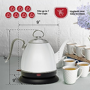 Chantal Mia Electric Kettle, 32 oz (White)