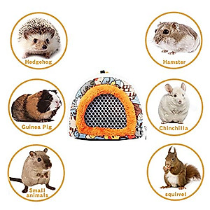 Portable Guinea Pig Carrier Hamster Harness and Leash for Small Animal Carrier Bag Guinea Pig Hedgehogs Squirrels Travel Carrier with Detachable Strap