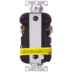 Leviton GFPL2-PLW 20A-125V Extra-Heavy Duty Industrial Grade Pilot Light Tamper-Resistant Self-Test GFCI Receptacle, 20-Amp, White,