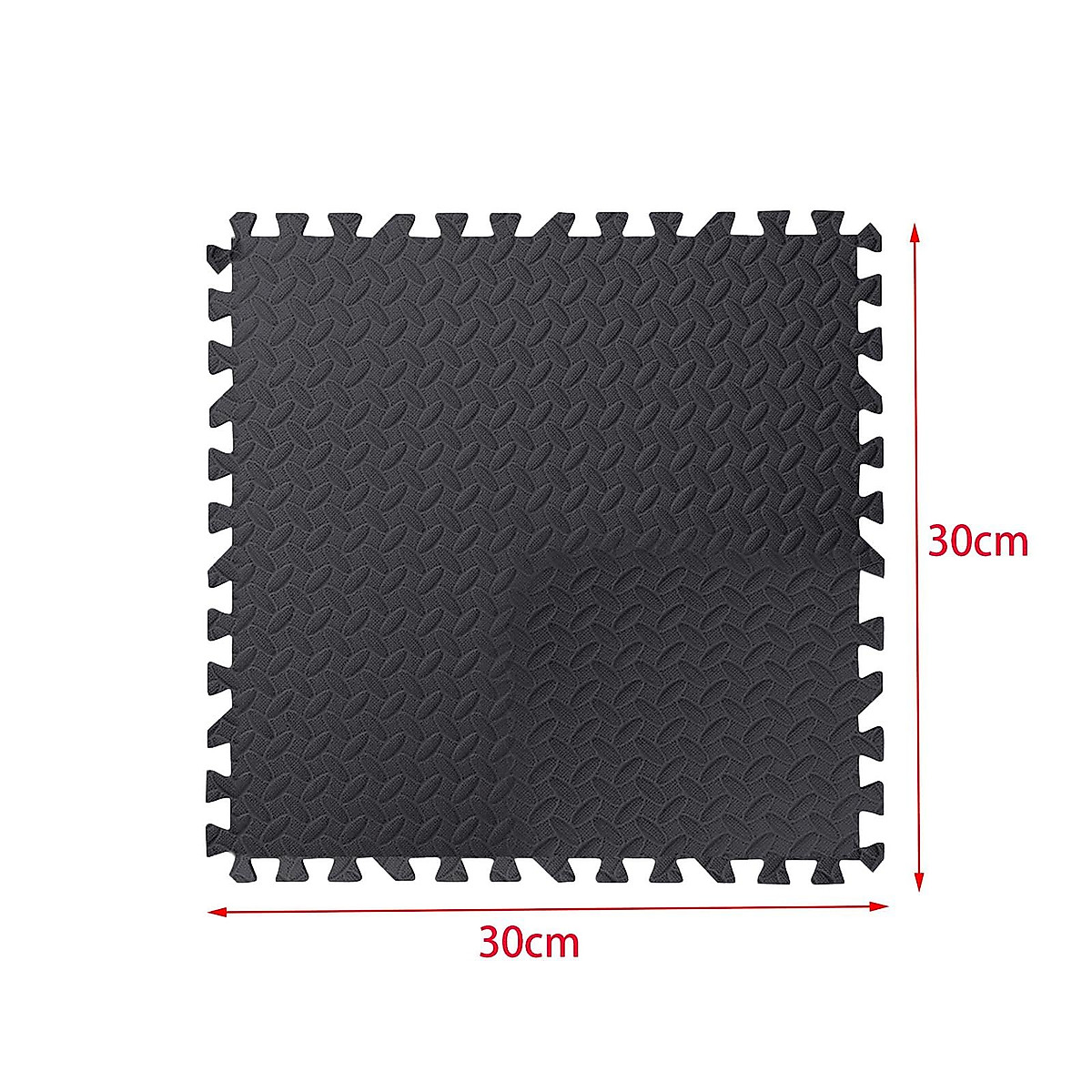 Puzzle Exercise Mat Interlocking Foam Tiles Splicing Rugs Puzzle Mat for Floor Gym Mats Non Slip Floor Mat for Home Gym Workout Playrooms, 30cmx30cmx2.5cm