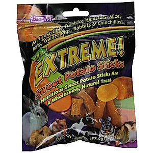 F.M.Brown'S 44510 Extreme Sweet Potato Sticks Small Animal Treat, 3.5-Ounce