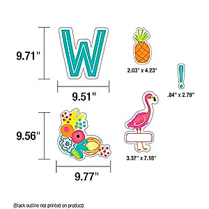 Schoolgirl Style - Simply Stylish Tropical | Welcome to the Flock Bulletin Board Set, 54 Pieces