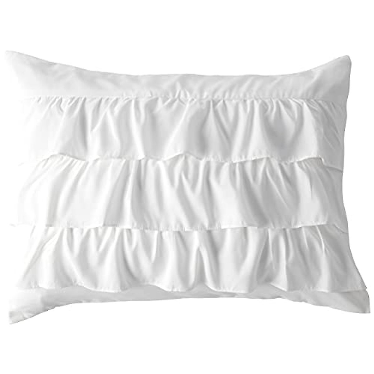 Latitude Ruby Ruffle Comforter Set, Twin, White