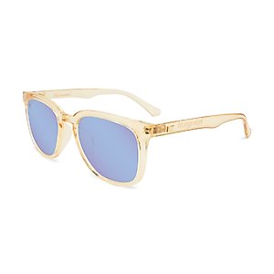 Knockaround Paso Robles Polarized Sunglasses For Men & Women, Full UV400 Protection, Glossy Peach Frames/Blue Snow Opal Lenses