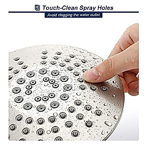 HOMELODY Shower Faucet with Tub Spout Brushed Nickel Shower Faucets Sets Complete 6 Inch Shower Head 5-Function Spray Shower Tub Kit Shower System with Single-Handle Shower Combo