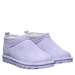 BEARPAW Women's Super Shorty Persian Violet Size 10 | Women's Ankle Boot | Women's Slip On Boot | Comfortable Winter Boot