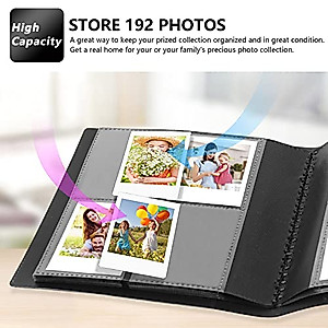 Polaroid Go Photo Album, Polaroid Albums 192 Pictures for Polaroid Go Instant Mini Camera, Photo Album for Polaroid Go Film and Polaroid Go Instant Mini Camera（Black）