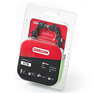 Oregon H78 ControlCut Chainsaw Chain for 20-Inch Bar – 78 Drive Links, Replacement Low-Kickback Chainsaw Blade, .050 Inch Gauge, .325 Inch Pitch, fits Echo, Poulan, Ryobi & Husqvarna Models (H78),Black