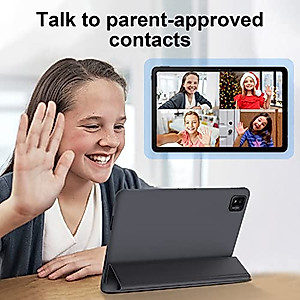 TCL Android Tablet with Keyboard, TAB 10s 10.1 Inch FHD Tablet, 8000mAh Larger Battery, 32GB (up to 256GB) Storage, 3GB RAM, WiFi Android Tab, Eye Protection, Matte Gray