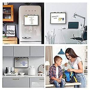 White Board Dry Erase, Small White Board 11" x 14", Magnetic Whiteboard with Marker and Magnets, Mini White Board for Kids Drawing, Easy to Hang on Walls or Magnetic Surfaces, Great for Fridge