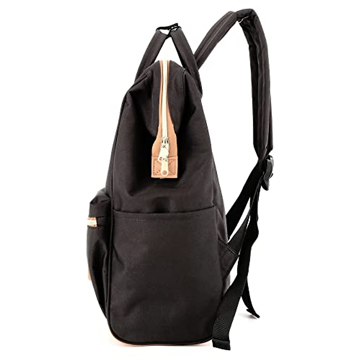 Himawari Laptop Backpack for Women&Men,Wide Open Large USB Charging Port 15.6 Inch Laptop Doctor College Work Bag(123#-Black)