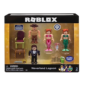 Roblox Celebrity Collection - Neverland Lagoon Four Figure Pack [Includes Exclusive Virtual Item]
