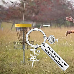 TGBJE Golfers Gifts Disc Golf Lover Gifts Disc Golfing Lover Player Gift We Go Together Like Disc Golf And Trees (Disc Golf)…