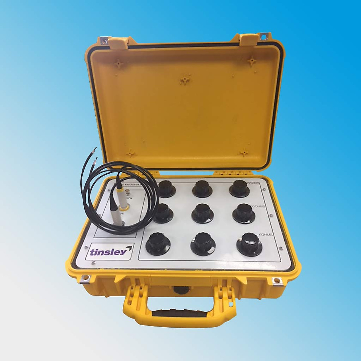 Tinsley 4720-9 Decade High Resistance Box 5000V DC 5kV (4720/3 6 Decade Box 1 MΩ to 611 GΩ)