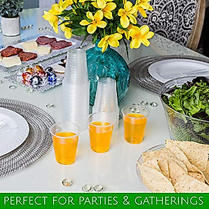 PLASTICPRO 3 oz Disposable Plastic Medium Weight Clear Drinking Cups 100 Count