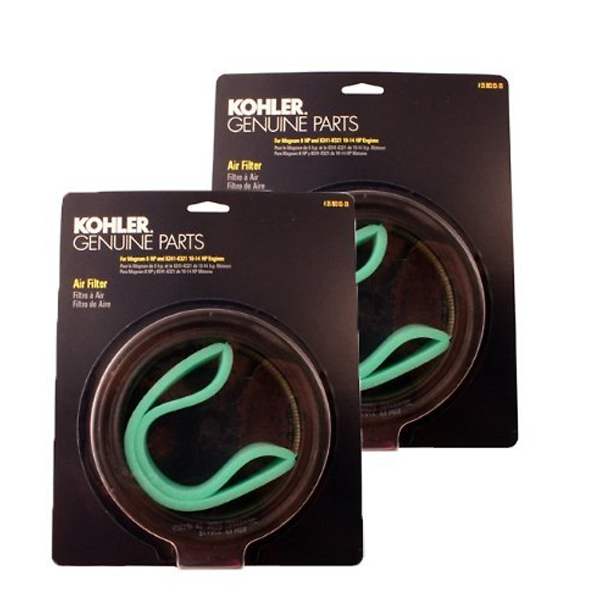 Kohler (2 Pack) Engines 25 883 03-S1 Air Filter/Pre Cleaner Kit