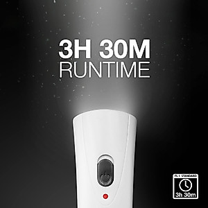 Energizer Weatheready Rechargeable LED Flashlight, Emergency Flashlight for Hurricane Supplies and Survival Kits, Flash Light with Convenient Plug-in Design, Pack of 1