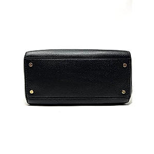 Tory Burch 84777 Black Gold Hardware Thea Web Small Leather Satchel