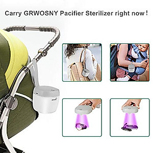 Portable UV Light Sanitizer Box | UV Sterilizer Box | Pacifier Sanitizer USB Rechargeable 99.99% Sterilized in 59 Seconds