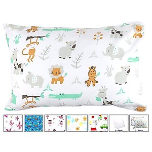 BB MY BEST BUDDY Toddler Kids Pillowcase for Boys and Girls - Butterfly/Butterflies 13 x 18 - shrinks to fit - 100% Cotton - Naturally Hypoallergenic and Soft - Designed in USA - Machine Washable