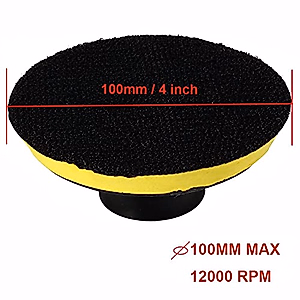 Luomorgo 4 inch Grit 50 Diamond Wet Dry Polishing Sanding Grinding Pads (10+1) pcs